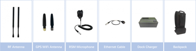 MH33 Centerless 1.4GHz IP Mesh Network MANET Radio 64 Nodes With Battery