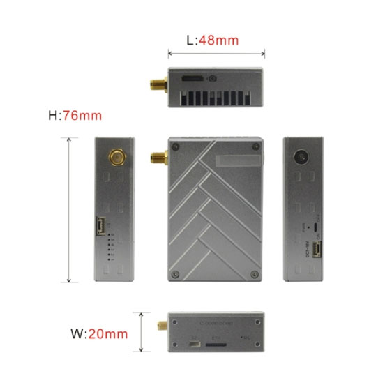 CD11HPT UAV Video/Data Transmitter & Receiver with AES Encryption for ...