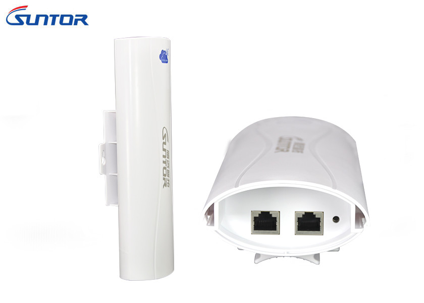 Outdoor CCTV CPE Wireless Ethernet Bridge 5Ghz PTP / PTMP 1 - 3km Short ...